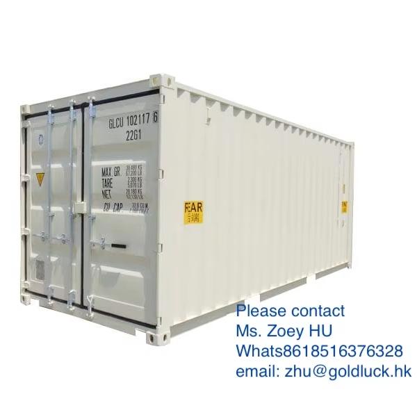 Quality 1 Way 1 Trip New 20/40 Foot Length ISO Standard Double Door High Cube Shipping Container Ningbo Shanghai Conex for sale