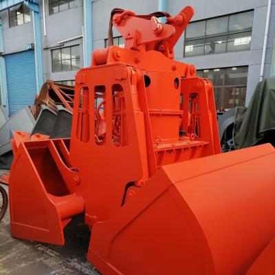China Electro Hydraulic Clamshell Grabs Bulk Cargo Grab Bucket for sale
