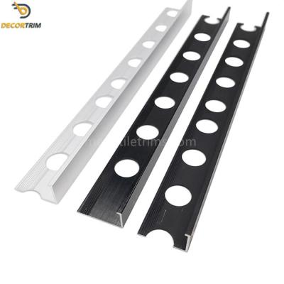 China A borda reta anodizada de Matt Black Aluminium Tile Trim reciclou reusável à venda