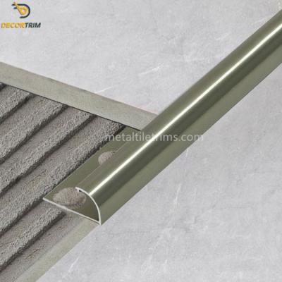 中国 装飾のための金属のタイルのトリム7/16"のあたりのポーランドの青銅色の四分の一 販売のため