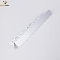 China 12mm Triangle Shape Chrome Silver Aluminium Tile Trim 2.5m Length for sale