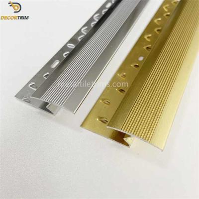 China Z Bar Flooring To Carpet Transition Strip Shiny Silver With Nails for sale