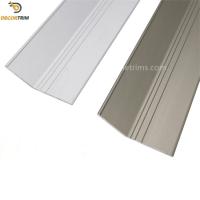 China Aluminum Floor Transition Strip 2500mm Anodized Matt Silver Same Height Floor Edging Trim for sale
