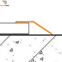 China Aluminum Floor Transition Strip 2500mm Anodized Matt Silver Same Height Floor Edging Trim for sale