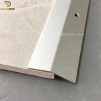 China Aluminum Floor Transition Strip 2500mm Anodized Matt Silver Same Height Floor Edging Trim for sale