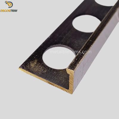 China da guarnição 12mm de bronze da telha de 10mm borda reta para pavimentar Transtion à venda