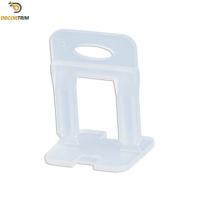 China Transparent Wall Tile Leveling System Clips 2mm 2.5mm 3mm Thickness PVC for sale
