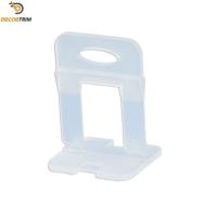 China Transparent Wall Tile Leveling System Clips 2mm 2.5mm 3mm Thickness PVC for sale