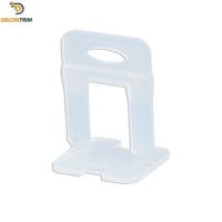 China Transparent Wall Tile Leveling System Clips 2mm 2.5mm 3mm Thickness PVC for sale
