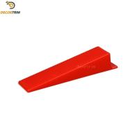 China Reusable Plastic Tile Leveling Wedges Clips 100pcs Bag for Wall Floor Tiling for sale