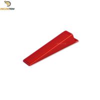 China Reusable Plastic Tile Leveling Wedges Clips 100pcs Bag for Wall Floor Tiling for sale