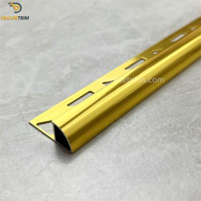 中国 コーナーの外の10mmの丸型のタイルの金属の端のトリム アルミニウム6063 販売のため