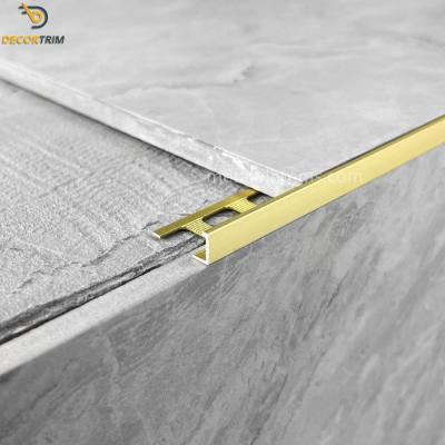 Китай Латунный l сформировал алюминиевую кафельную отделку 2.5meters окаймляя углы продается