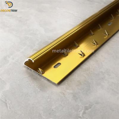 Cina Aluminico oro di guarnizione tappeto camber Transition Strip 6063 Materiale in vendita