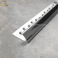 China Bright Polish Silver Carpet Edge Trim 1.1mm Customized Durable Aluminum Transition Strip for sale