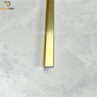 China Aluminum Corner Edge Protector Wall Corner Strips 1.1mm Thickness Gold Matte Silver for sale