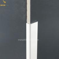 China Aluminum Wall Corner Protector Strips 10x20mm Tile Trim 90 Degree Angle Corner for sale