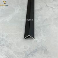 China Aluminum Wall Protection Corner Guard Tile Outside Corner Trim Matt Black 2.5m for sale