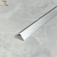 China Aluminum External Tile Trim Wall Corner Protector Strips 1.1mm Flooring Profile for sale