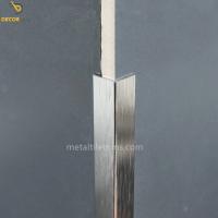 China Aluminum External Tile Trim Wall Corner Protector Strips 1.1mm Flooring Profile for sale