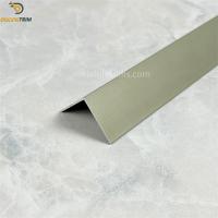 China 2.5m Aluminum Ceramic Wall Corner Protector Strips Tile Trim Anti Scratch 10mm for sale