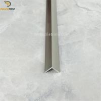 China Aluminum Triangle Hole Wall Corner Protector Strips 2.5m Length Silver Gold for sale