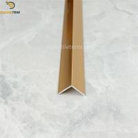 China Aluminum Tile Trim Wall Corner Protector Strips 10mm Polish Gold Matt Silver for sale