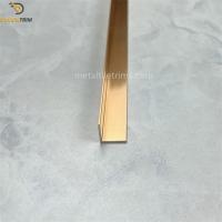China Aluminum Tile Trim Wall Corner Protector Strips 10mm Polish Gold Matt Silver for sale