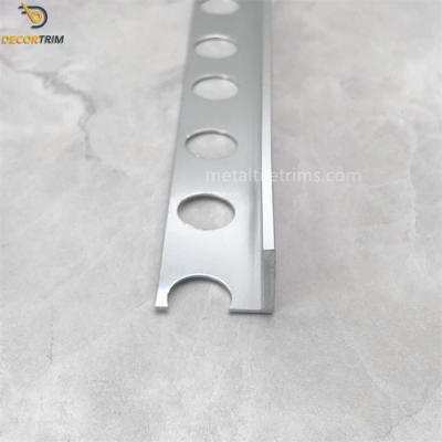 China Trim For Ceramic Tiles Metal Tile Trims Tile Edging Strip 2.44 Meters for sale
