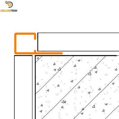 Cina Striscia per pavimenti in alluminio Piastrelle per angoli in metallo Striscia per pavimenti 6063 T5 in vendita