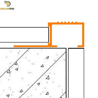 Cina Fogli di alluminio 8mm Ceramica fuori dall'angolo Fogli di alluminio con strisce antiscivolo in vendita