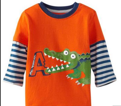 China boy tee shirt,long sleeve shirt ,100% cotton, 3T-10T for sale