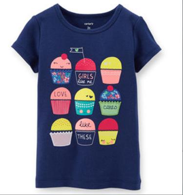 China lovely girl shirt ,cute shirt ,cotton ,3-8T for sale