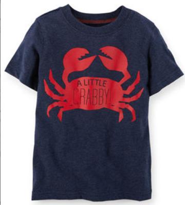 China short tee shirt ,boy shirt, jersey cotton ,3-10T for sale