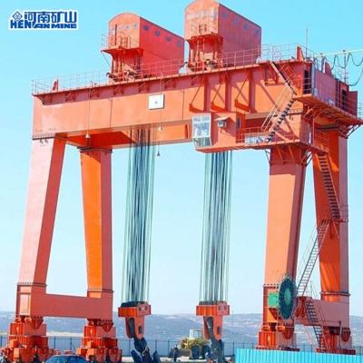 Cina ME scrivere la doppia gru a cavalletto elettrica della trave 10m/cantiere navale a macchina di Min With Two Trolleys For in vendita