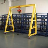 China 2T 3T Workshop Mini Gantry Crane Mobile Portable Small for sale