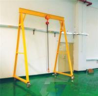 China 2T 3T Workshop Mini Gantry Crane Mobile Portable Small for sale