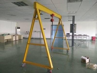 Cina portatile mobile della gru a cavalletto della piccola singola trave 1T 7.5m per gli oggetti di sollevamento in vendita