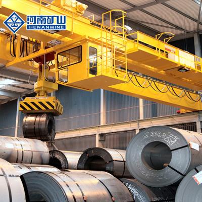 中国 鋼鉄工場に使用するQCのタイプ5-16tの電磁石の二重ビーム橋クレーン 販売のため