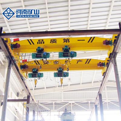 中国 研修会の持ち上がるモーターのための赤い単一のガードの天井クレーンのスパン5トンの10m 販売のため