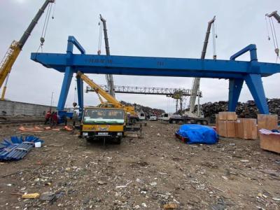 Cina 25T MISURANO 32M Double Girder Gantry Crane For Metal Yard IP55 A6 in vendita