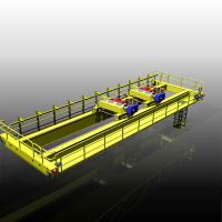 China Working Class A5~A6 Double Beam Overhead Crane Double Trolley With Hook for sale