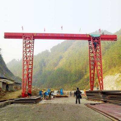 Cina A3 gru a cavalletto elettrica di modello funzionante di dovere 15tons MH Trussed Single Beam in vendita