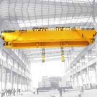 China 10t Span 10.5m Lifting 10m  double girder bridge workshop crane for sale