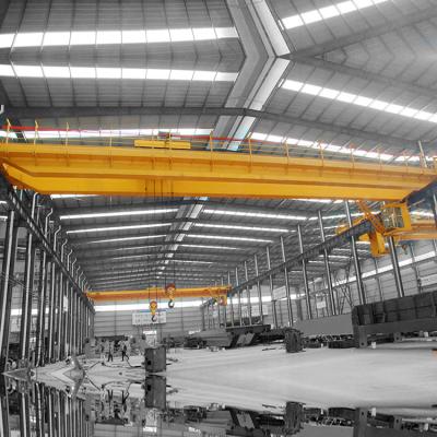 China 20T Span 20m EOT Traveling Double Girder Overhead Crane Steel Plants Using A5 Level for sale