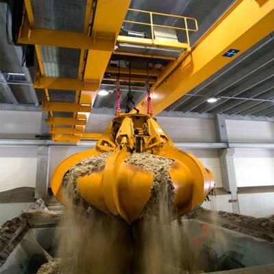 Cina trave Crane For Steel Factory sopraelevato della gru a benna di 16T Schneider doppia in vendita