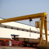 China Compact Remote Span 30m 32t A4 Single Beam Gantry Crane Outdoor Using for sale