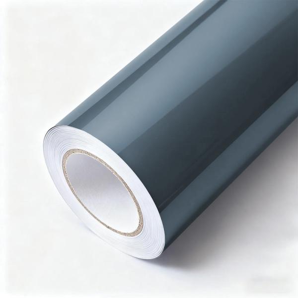 Quality 1.52mx17.5m Gloss Vinyl Car Wrap High Density Gloss Grey Vinyl Wrap OEM / ODM HYC1096 for sale