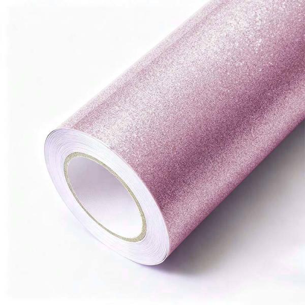 Quality Customized Pink Glitter Vinyl Wrap 1.52mx17.5m Sparkly Pink Car Wrap Waterproof HYH1053 for sale