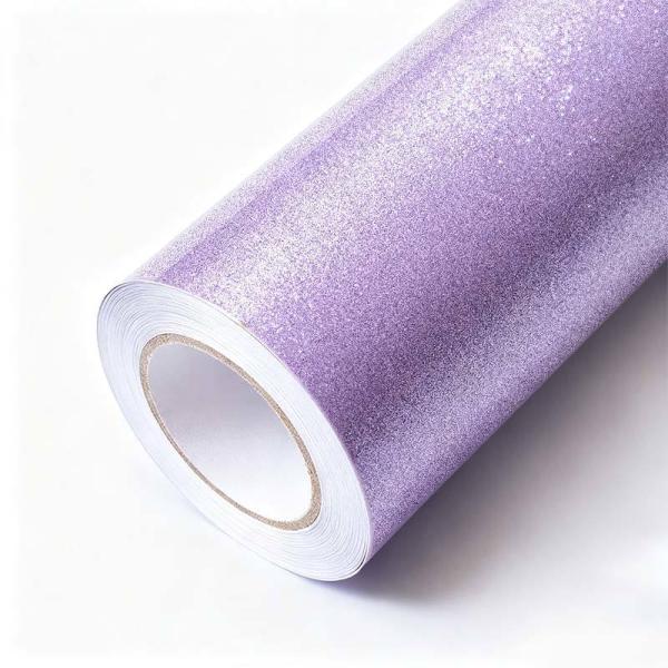 Quality 1.52mx17.5m Purple Glitter Vinyl Wrap Water Resistant Flash Car Wrap Customized HYH1055 for sale